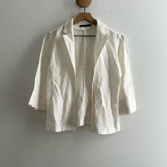 Cortefiel | Jackets & Coats | Cortefiel Womens Open Linen Blazer | Poshmark